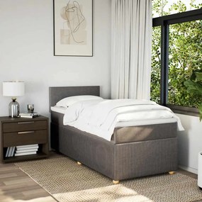 Box spring postel s matrací taupe 100 x 200 cm textil 3287364