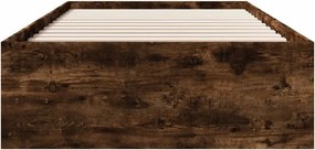 Rám postele bez matrace kouřový dub 90x190 cm kompozitní dřevo 3295706