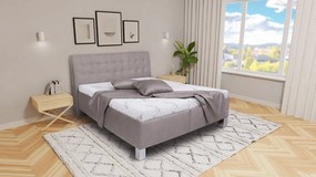 Pohoda Čalouněná postel LAURA s úložným prostorem a volně loženou matrací | Látka: Afro 11,Šířka matrace: 160 cm