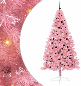 Umělý osvětlený vánoční stromeček Růžová 240 cm PVC 3397103