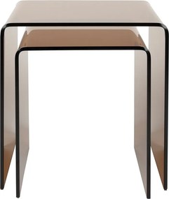 Skleněné odkládací stolky v sadě 2 ks 40x45 cm Vetro – Dutchbone