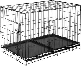 Klec pro psa 100x60x70 cm, kovová SPRINGOS PA1016