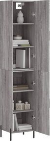 Skříň highboard šedá sonoma 34,5 x 34 x 180 cm kompozitní dřevo 3198799