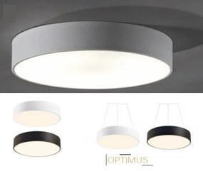 ACA DECOR LED závěsné svítidlo OPTIMUS 50W/230V/3000K/4000Lm/120°/IP20, Flicker free, kruhové bílé