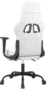 vidaXL Herní židle s podnožkou umělá kůže [3143662] Barva: Černo-červený