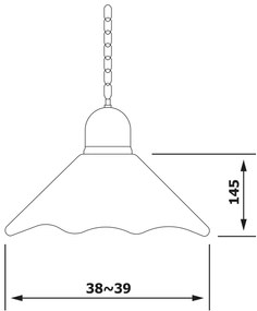 Sapho, TRAPANI svítidlo E14 40W, 230V, keramické stínítko, chrom, MC011C