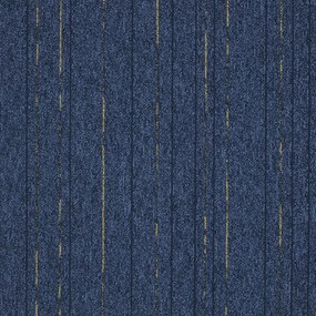 Kobercové čtverce Modulyss First Straightline 502 - modrá/žlutá - 50x50 cm