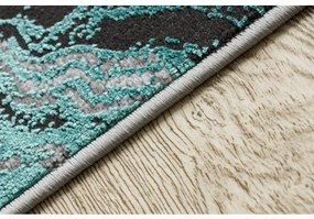 Moderní koberec DE LUXE 622 Abstrakce Strukturální, zelená / ant velikost 120x170 cm | krásné koberce cz