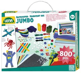 Lena Kreativní kufřík Jumbo modrý 800 ks