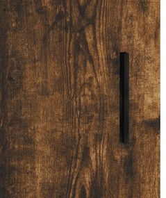 Skříň highboard kouřový dub 69,5 x 34 x 180 cm kompozitní dřevo,  3195864