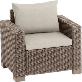 Zahradní křeslo KETER California Chair - 83 x 68 x 72 cm - 2ks - cappuccino / písková