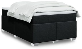 Box spring postel s matrací černá 120x200 cm textil 3285125
