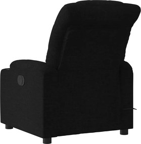Masážní křeslo s polohovacím mechanismem, černé, látkové 3206917