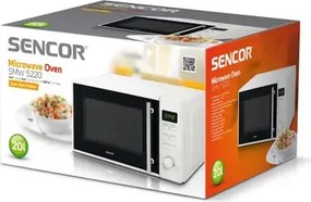 SENCOR SMW 5220 bílá / mikrovlnná trouba / gril / 700W / 20L