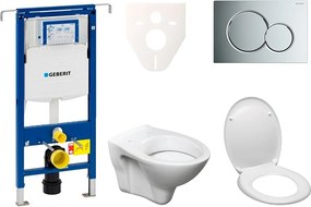 Cenově zvýhodněný závěsný WC set Geberit do lehkých stěn / předstěnová montáž + WC Ceramia S-Line Pro 111.355.00.5ND2