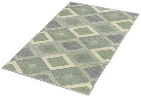 Koberce Breno Kusový koberec PORTLAND 1505/RT4H, Zelená, Vícebarevné, 133 x 190 cm