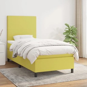 vidaXL Box spring postel s matrací 90x190 cm textil [3141582] Barva: krémová