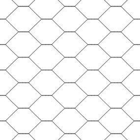 Hexagonální plot s podpěrou 50 x 1,6 m Ocel potažená PVC Šedá 3353290