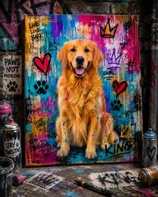 Street Art portrét mazlíčka z fotky | Srdcem darované