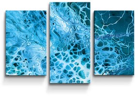 Sablio Obraz - 3-dílný Magická modrá - 75x50 cm