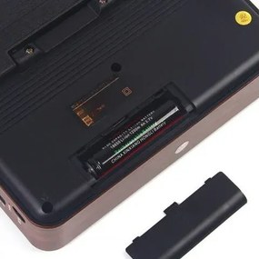 Solární retro rádio s USB, TF slotem, LED lampičkou - CMiK MK-193BT - Olivové