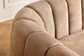 Designová sedačka Kalei 200 cm béžový samet