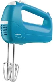 SENCOR SHM 5407TQ modrá / Ruční šlehač / 200W / 5 rychlostí / hnětací