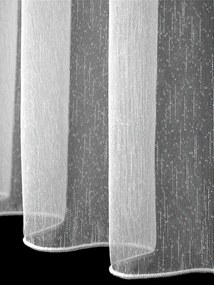 Rand žakárová záclona 5116/BÍLÁ pršíčko, s olůvkem, bílá, výška 160cm (v metráži)