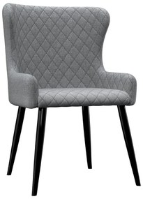 Petromila Jídelní židle 6 ks světle šedé textil