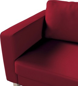 Potah na pohovku IKEA  Karlstad 3-místná, nerozkládací, krátký barva červená látka pletený vzor