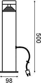 Ledvance - LED Venkovní lampa ORION LED/2W/12V IP44