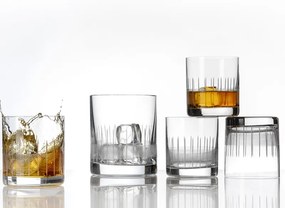 Crystalex sklenice na whisky 280 ml (4ks) + zásobník na led (1 ks)