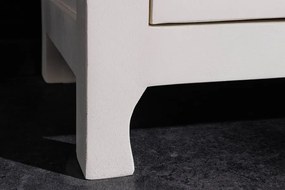 Designová vysoká komoda Felicita 140 cm bílé mango