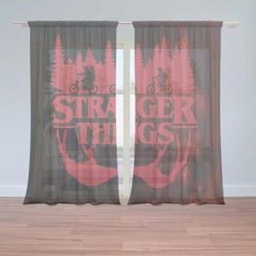 Sablio Záclony Stranger Things Red: 2ks 150x250cm