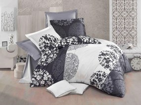 Brotex Povlečení krep, Šeron grey 140x220/70x90cm