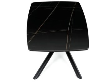 Konferenční stolek AHG-X7227 BK, slinutá keramika, mramor (120 x 70) cm