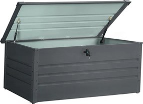 Kovový zahradní úložný box BestBerg ZBK-600A / 600 l / 165 x 70 x 62 cm / šedá