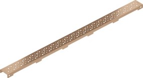 Mexen Flat, lineární podlahový žlab 90 cm, měděná matná, 1C21090