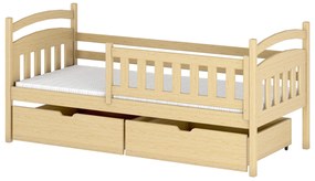 Dětská postel 80 cm Tarra (s roštem a úl. prostorem) (borovice). 1012836