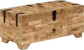 vidaXL Konferenční stolek truhla masivní recyklované dřevo 80x40x35 cm [247327] Barva: Hnědá