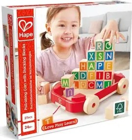 Hape Tahací vozík s kostkami / od 2 let