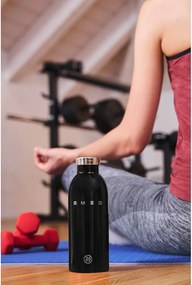 Černá termoláhev z nerezové oceli 500 ml 24BOTTLES – SMEG