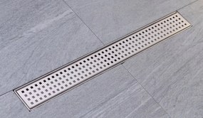 Gelco Manus Quadro nerezový podlahový žlab s roštem 950 mm DN50 nerez GMQ35