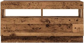 TV stolek s LED old wood 260x35x40 cm kompozitní dřevo 3329167