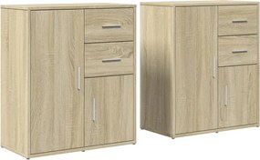 Příborníky 2 ks dub sonoma 60 x 31 x 70 cm kompozitní dřevo 3276562
