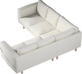 Potah na pohovku IKEA Norsborg rohová 4-místná barva šedá látka pletený vzor
