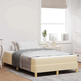 Postel s boxspringem s matrací Krémová 120 x 200 cm textil 3398561