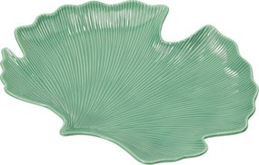 Talíř Jungle Leaves 35cm light green