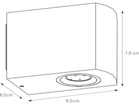 Lucide 22861/05/30 - LED Stmívatelné venkovní svítidlo ZORA 1xGU10/5W/230V IP44