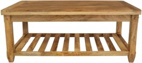 Indický nábytek - Konferenční stolek 100x55x55 Devi z mangového dřeva Mango natural